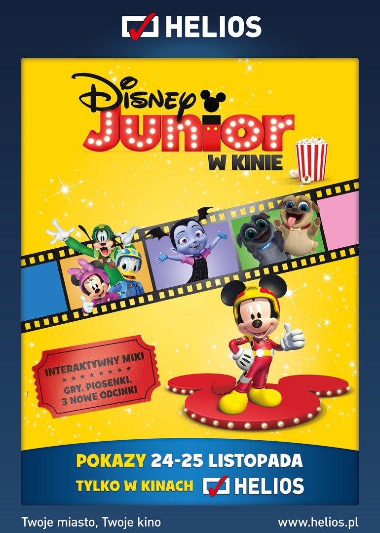 Helios zaprasza na wyjątkowe seanse - „Disney Junior w Kinie 3” • Agora ...