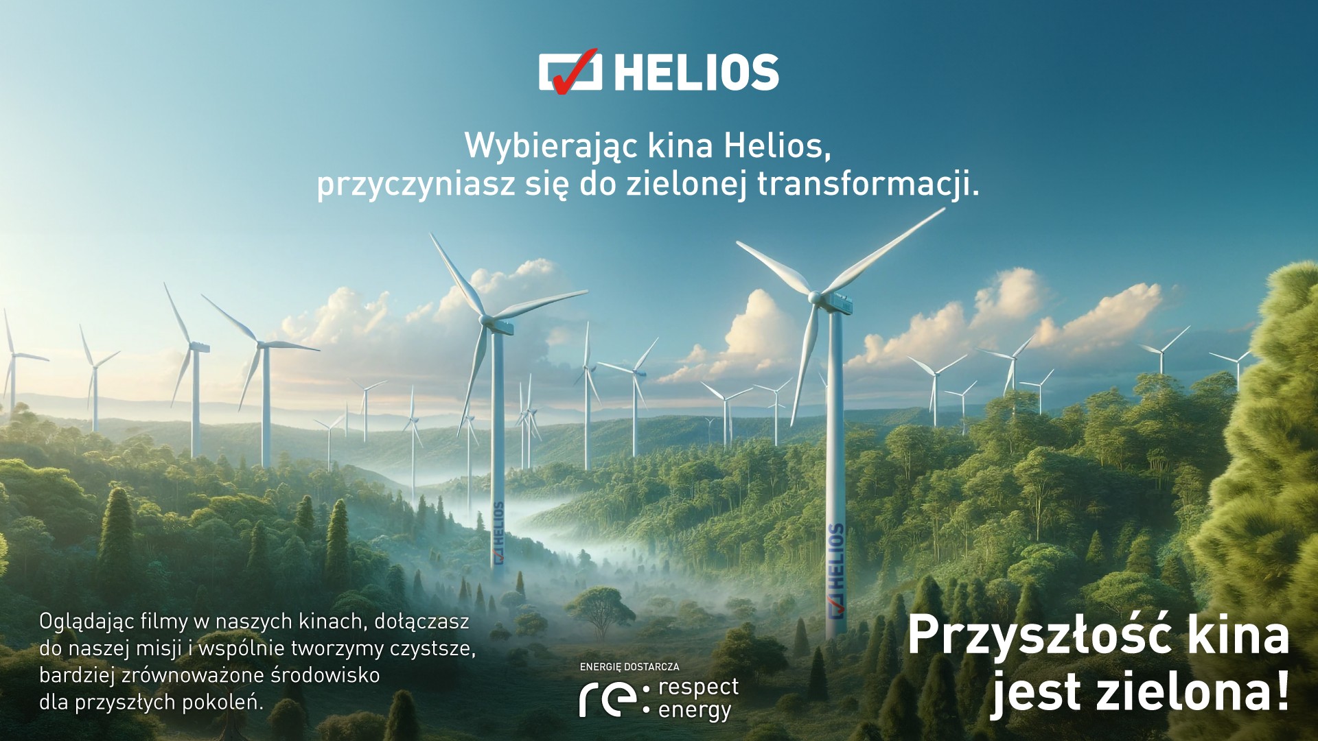 Helios pierwszą siecią kinową w Polsce z energią z odnawialnych źródeł ...